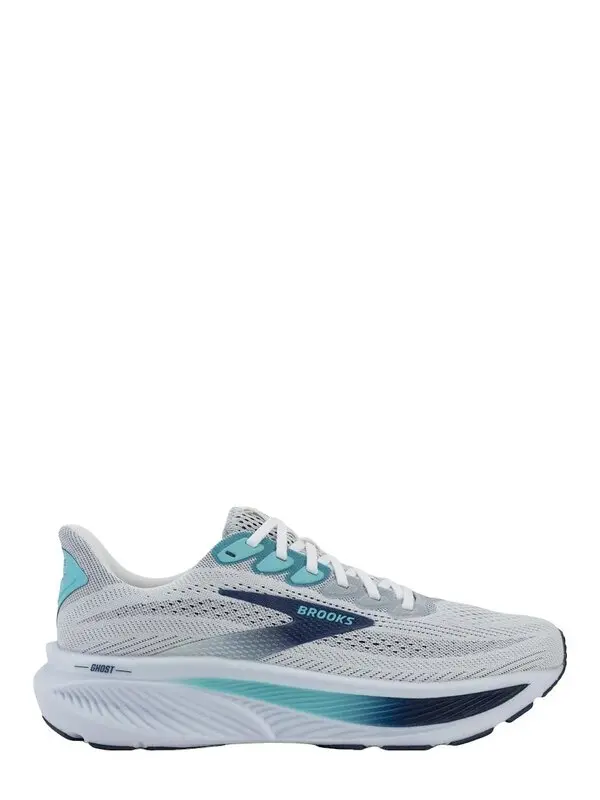 Brooks Ghost 17 Athletic Sneakers - White/beacon Blue/ipanema