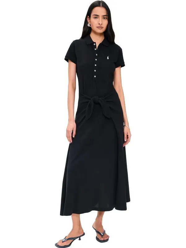 Polo Ralph Lauren Wrap Tie Polo Dress - Polo Black
