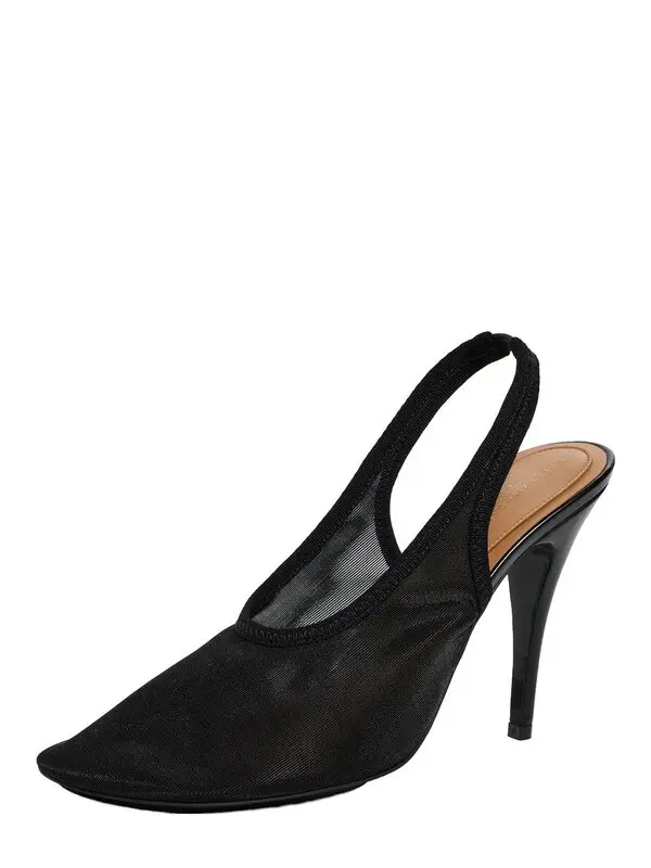 Stella McCartney Slingback Stretch Mesh Pumps - Black