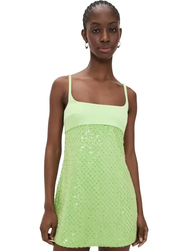 Retrofete Monyca Sequin Dress - Pistachio
