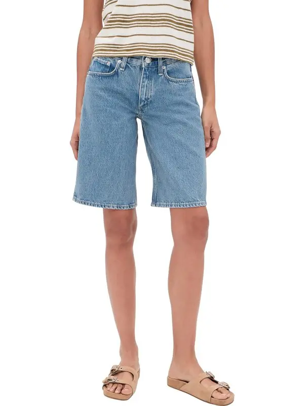 Rag & Bone Ariel Denim Shorts - Everglade