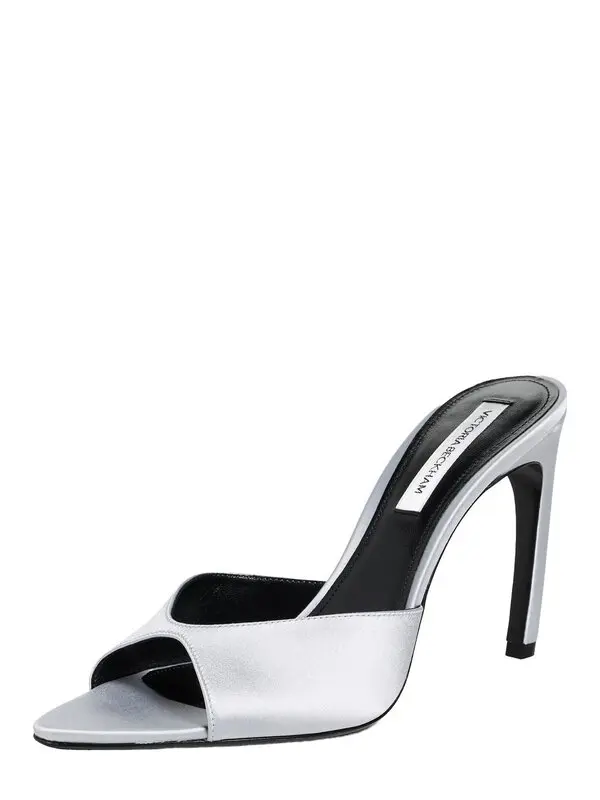 Victoria Beckham Harlow Open Toe Mules - Magnesium