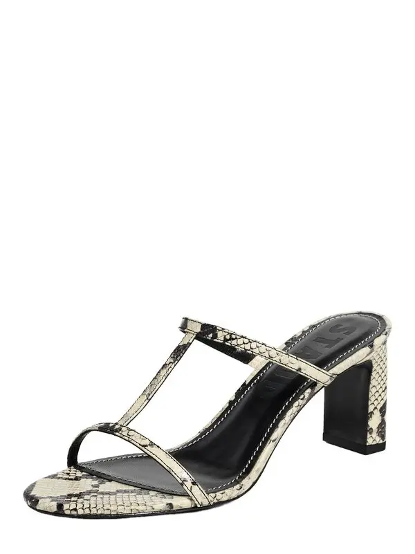Staud Talita Heel Sandals - White Snake