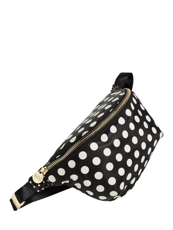 Stoney Clover Lane Polka-dot Print Fanny Pack - Small Dot Black Base