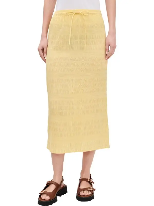 Polo Ralph Lauren Smocked Poplin Skirt - Banana Peel
