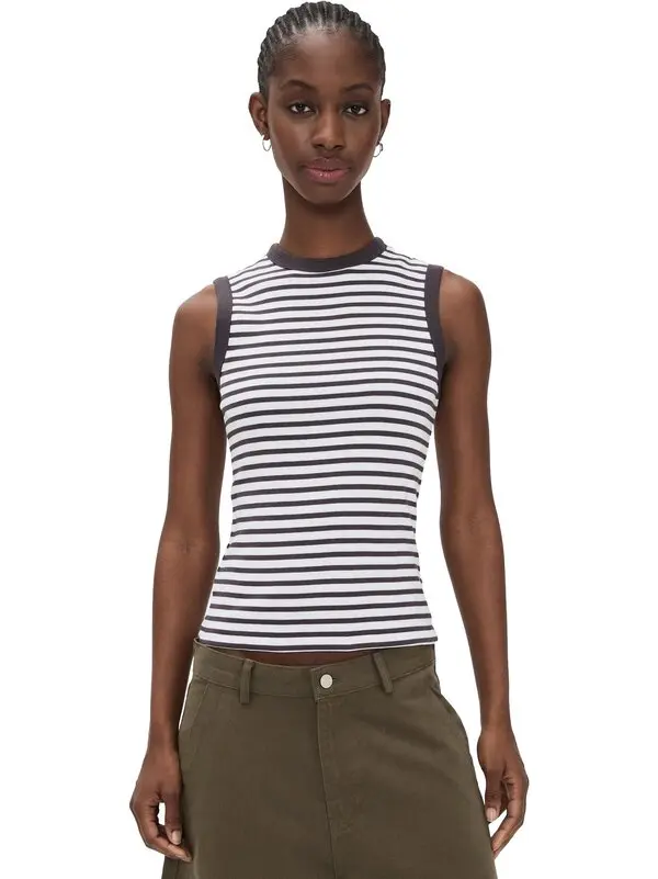 Madewell The '90s Shell Tank Top - New York Stripe