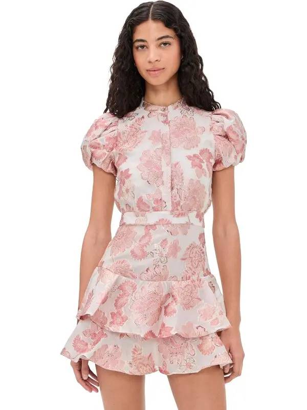 Alice + Olivia Loryn Shirtdress - English Rose