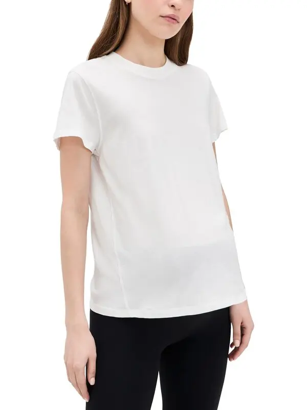 Hatch Washed Cotton Crew Neck Tee - White