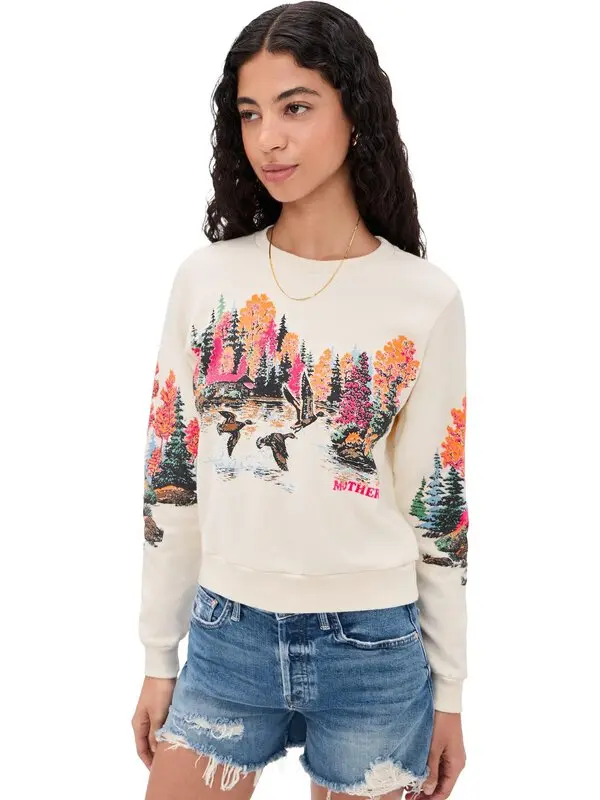 MOTHER The Camper Pullover - Lake Scene