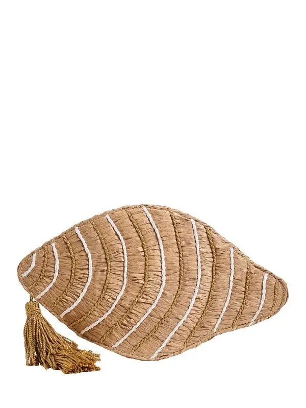 SIMONMILLER Tulip Shell Clutch - Gold/natural