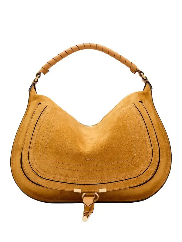 Chloé Marcie Medium Shoulder Bag - Tan