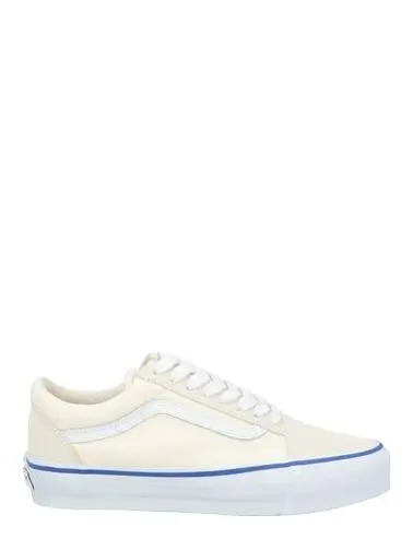 VANS Ivory Leather And Textile Fiber Low-top Sneakers - White