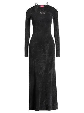 DIESEL® Maxi Dress With V-neck And Cutout Detail - Grey