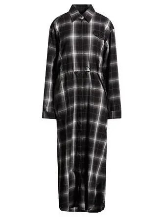 DIESEL® Cotton Maxi Shirt Dress - Black