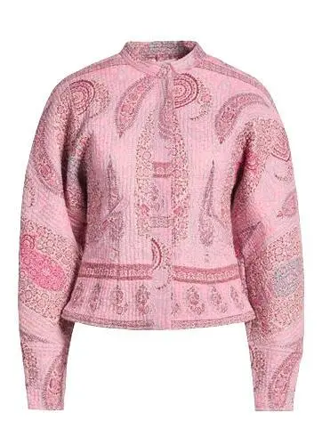 Antik Batik Puffer Cotton Jacket - Pink
