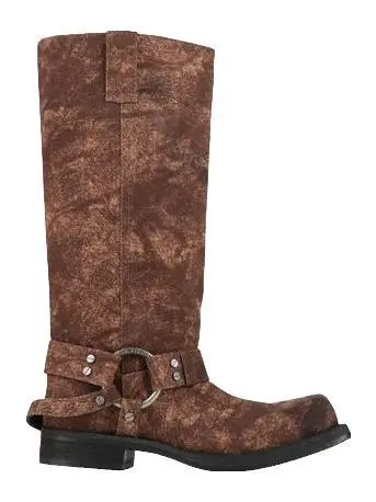 Acne Studios Textile Boots With Strap Detailing - Brown