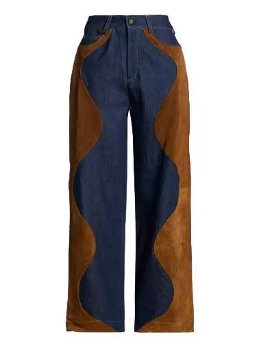 ARIZONA LOVE Jeans In Denim And Suede - Blue