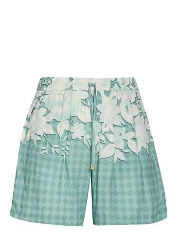 Amiri Floral-print High-waisted Shorts - Blue