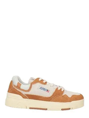 AUTRY Sneakers In Leather And Textile Fibers - Beige