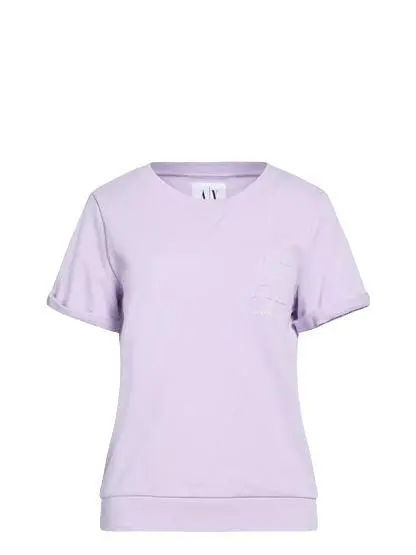 Armani Exchange Cotton French Terry Sweatshirt - Purple