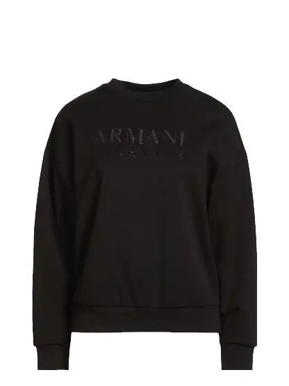 Armani Exchange Sweatshirt In Polyamide, Viscose, And Elastane - Black