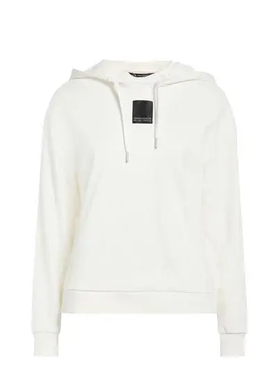 Armani Exchange Cotton Fleece Sweatshirt - Off White