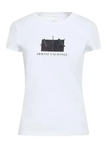 Armani Exchange Logo-print Jersey T-shirt - White