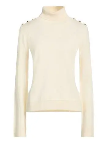 Versace Turtleneck In Virgin Wool - White