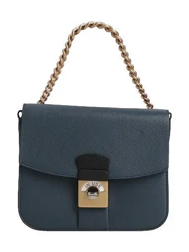 MAISON MARGIELA Handbag In Goat Skin And Cotton - Navy