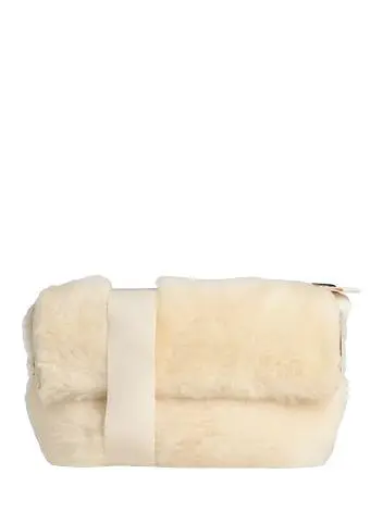 JIL SANDER Cream Lambskin Cross-body Bag - White