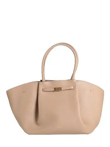 DEMELLIER Pebbled Leather Tote - Beige
