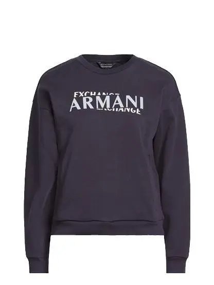 Armani Exchange Cotton-elastane Sweatshirt - Blue