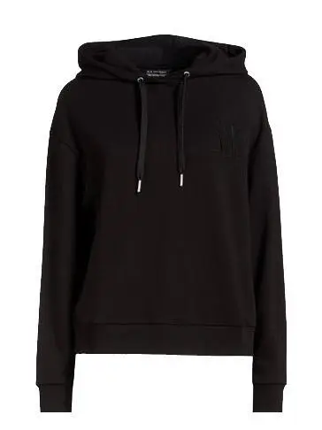 Armani Exchange Cotton-blend Lightweight Knit Sweatshirt - Black