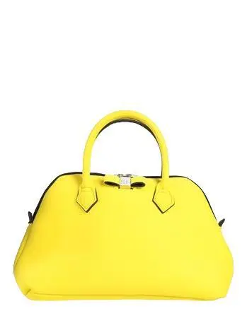 Save My Bag Velvet Scuba Handbag - Yellow