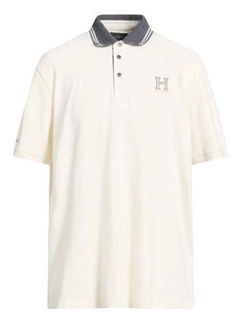 HACKETT Polo Shirt Size Cotton, Elastane - Ivory
