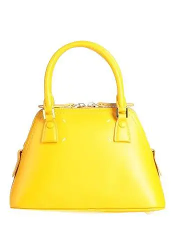 MAISON MARGIELA Leather Handbag With Chain Strap - Yellow
