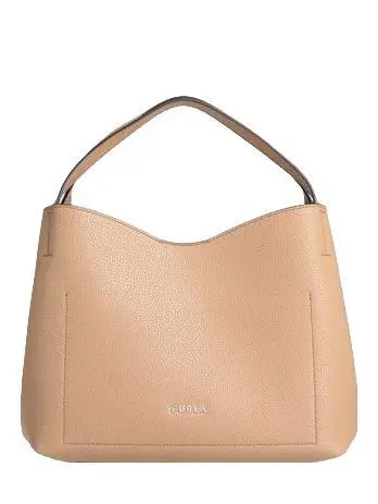 Furla Calfskin Tote Handbag - Beige