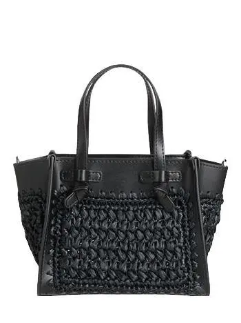 GIANNI CHIARINI Marcella Club Handbag In Cow Leather And Viscose - Black