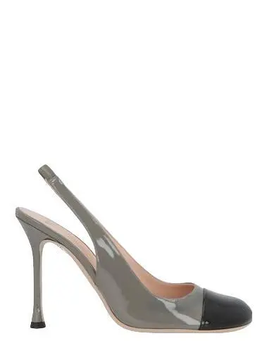 N°21 Slingback Leather Pumps - Grey