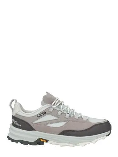 JACK WOLFSKIN Light Leather And Textile Low-top Sneakers - Grey