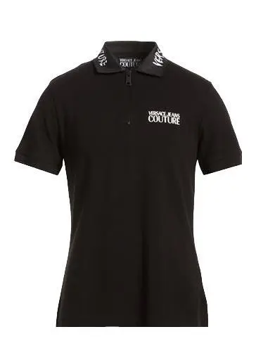 Versace Polo Shirt Size Cotton - Black