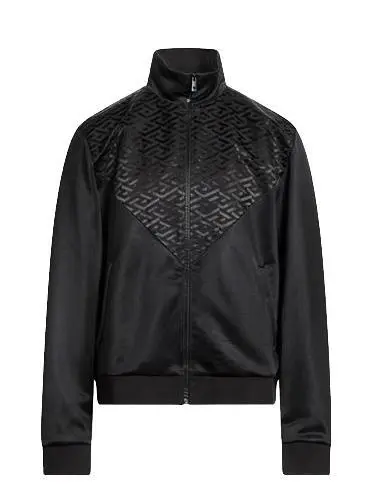 Versace Long Sleeve Sweatshirt With Logo - Black