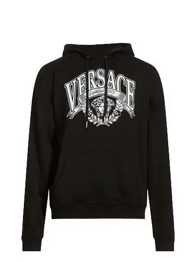 Versace Sweatshirt With Brand Logo - Black