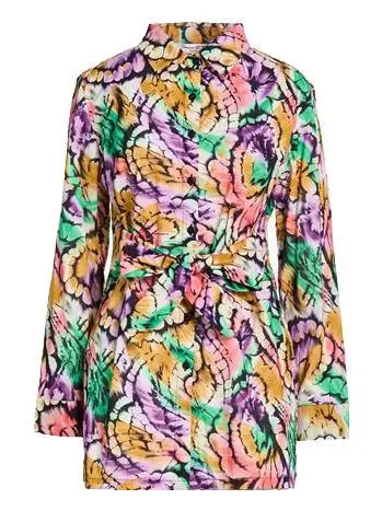 CONNOR & BLAKE Long Sleeve Tie-dyed Shirt - Purple