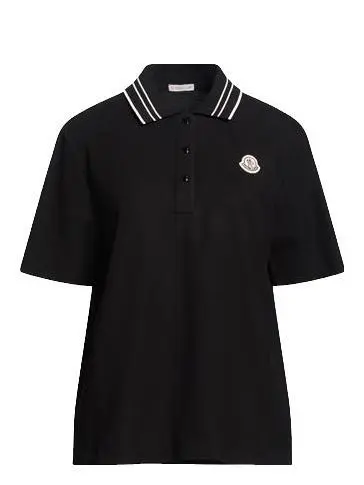 Moncler Cotton Polo Shirt - Black