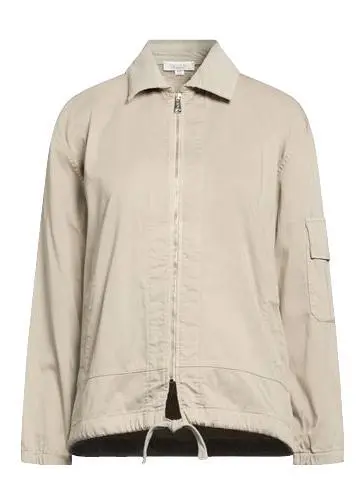 Crossley Cotton Blend Harrington Jacket - Beige