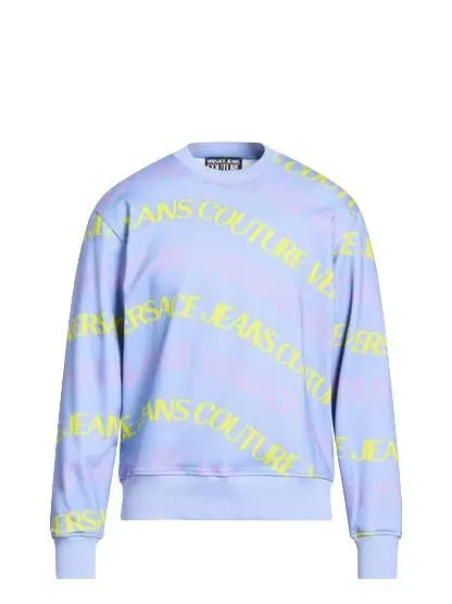 Versace Logo-print French Terry Sweatshirt - Blue