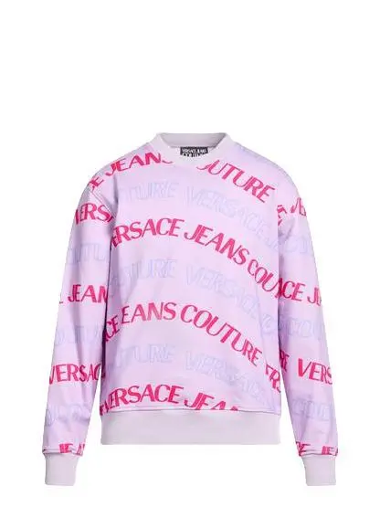 Versace Logo-print French Terry Sweatshirt - Purple