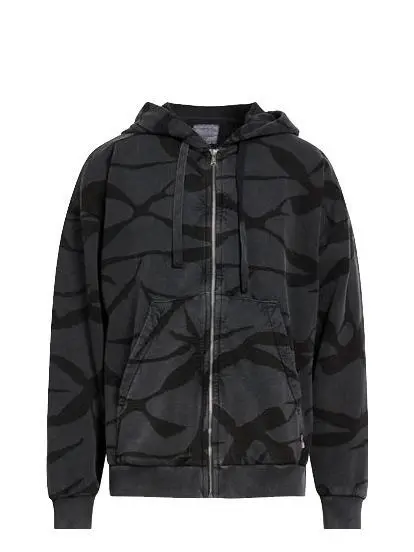 Crossley Cotton Fleece Hooded Sweatshirt - Black
