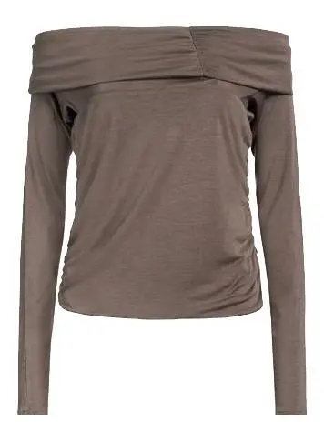 ALOHAS Tencel Crop Tee - Grey